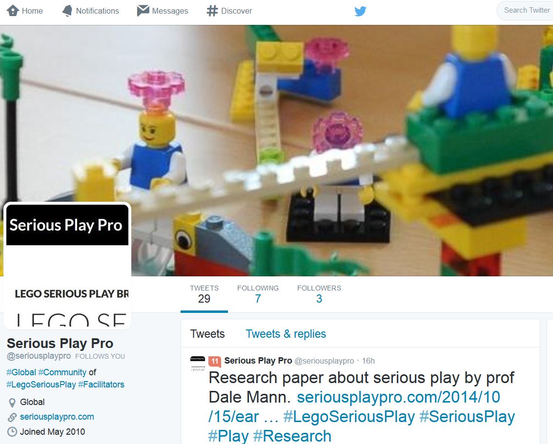 Lego Serious Play on Twitter - #LegoSeriousPlay and What to Follow ...